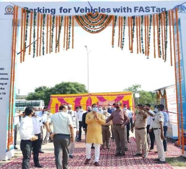 Launch of FASTag enabled parking facility at Dwarka Sec-14- 30 Sep 2021 ...